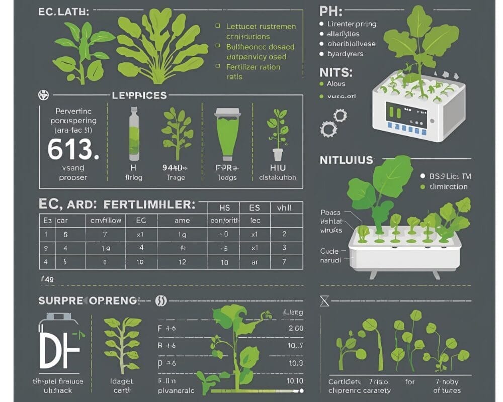 Hydroponic Lettuce Nutrient Guide: EC, pH, and Fertilizer Ratios
